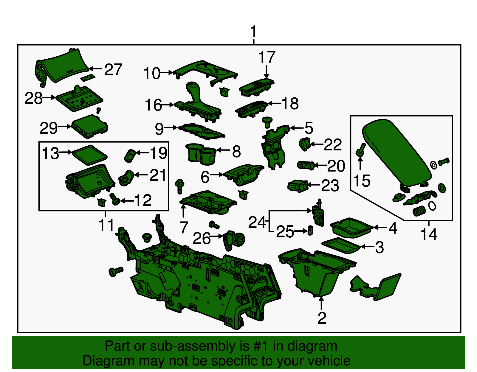 84185118 - Center Console | Partners Chevy