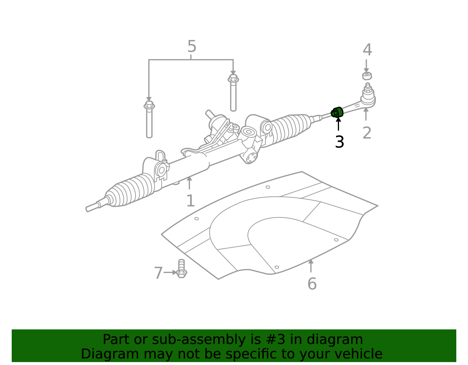 2005-2010 Mopar Tie Rod End Lock Nut 06507287AA | Mopar Parts Canada