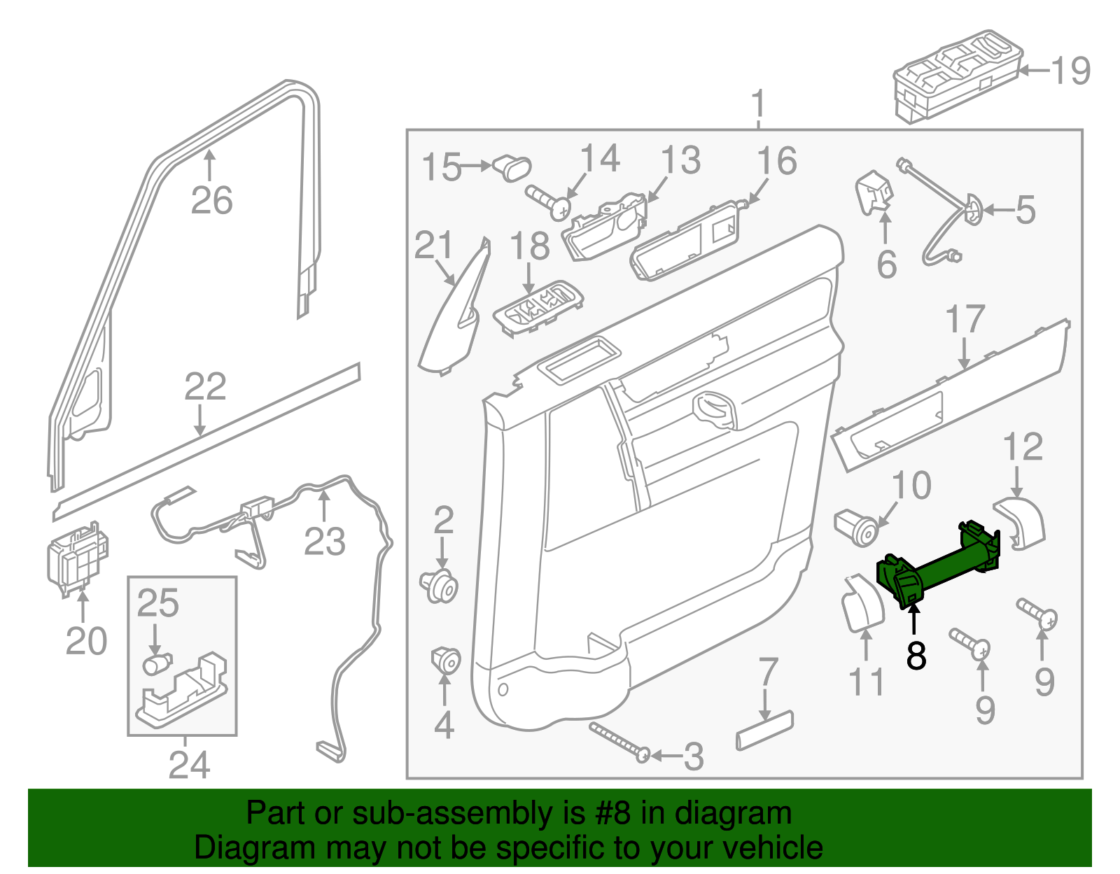 2010-2016 Land Rover LR4 Pull Handle LR018622 | OEM Parts Online