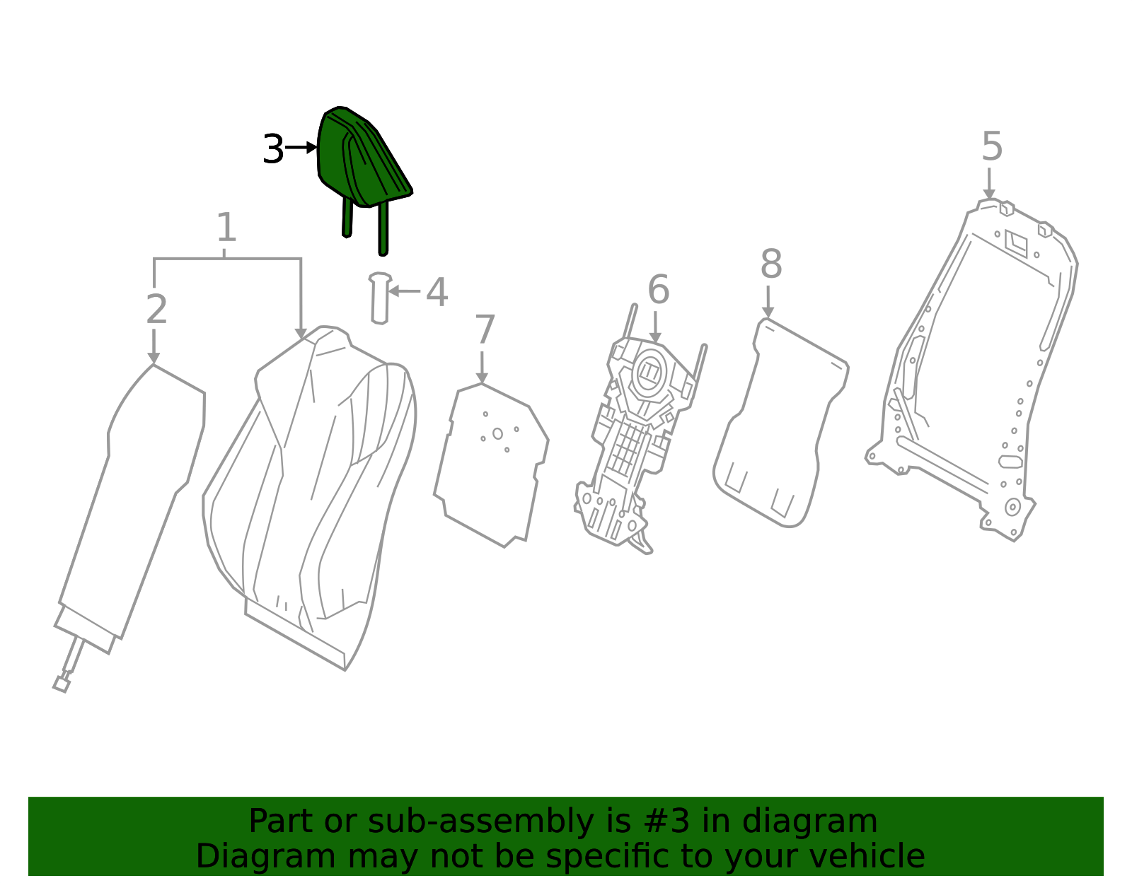 2022-2025 Lexus Headrest 71910-33D10-D6 | AutoNationParts.com