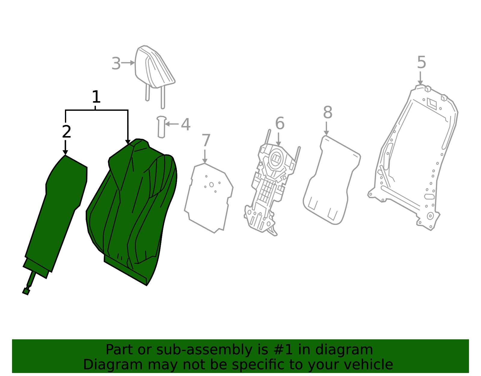 2019-2022 Lexus Seat Back Assembly 71401-76050-C7 | Lexus of Pembroke ...