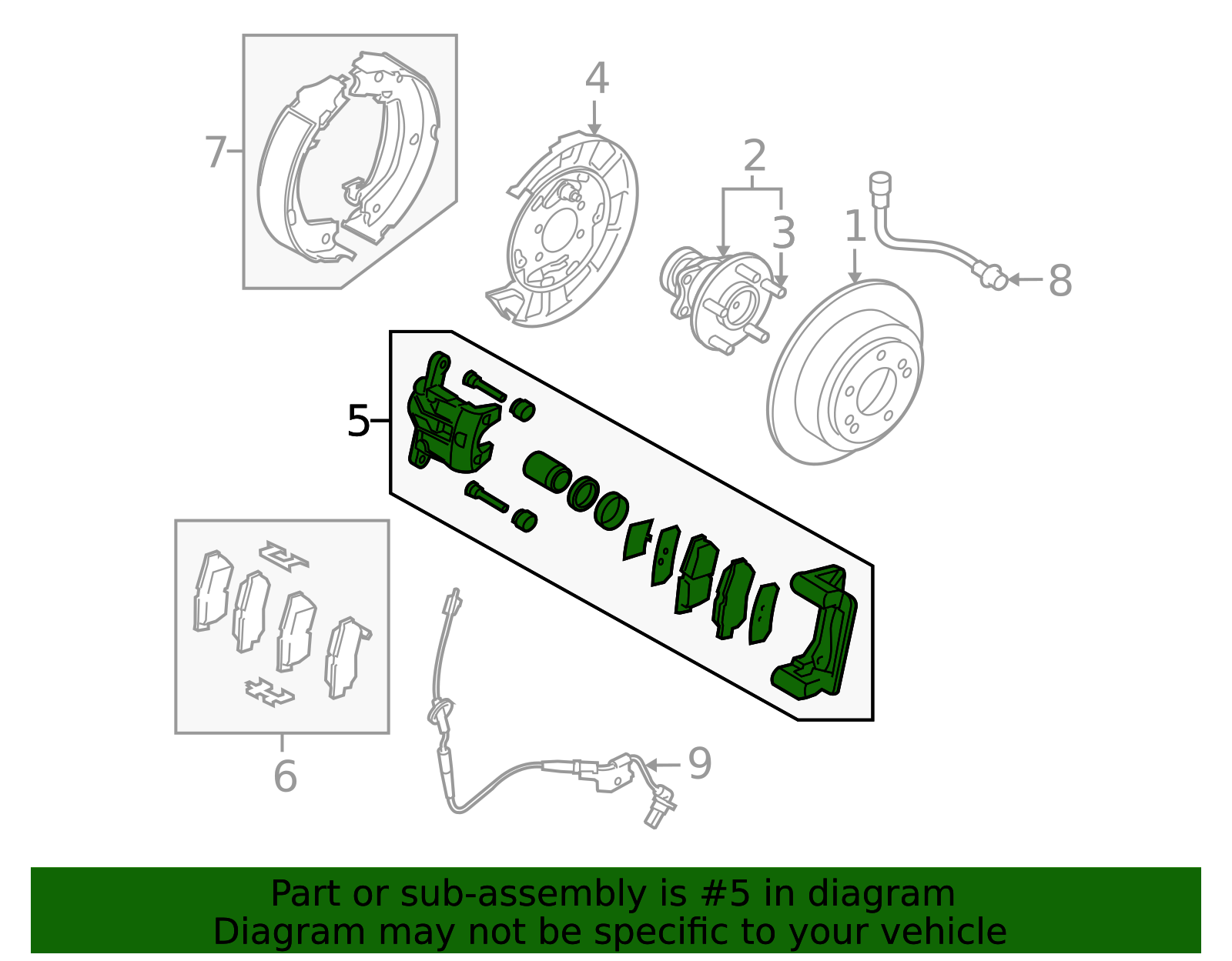 58230-3F100AS - Caliper Assembly 2007-2009 Kia Amanti | Kia.Parts Store