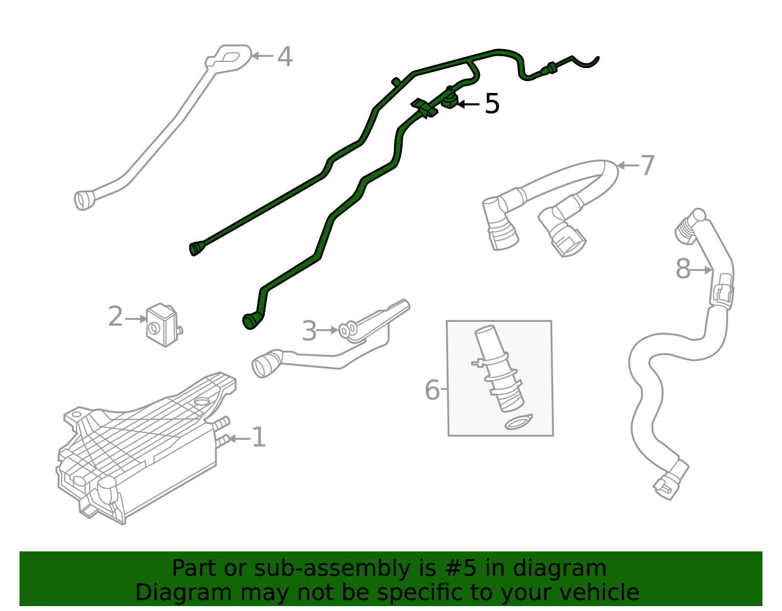 2020-2025 Ford Tube Assembly l1mz9d683f | TascaParts.com