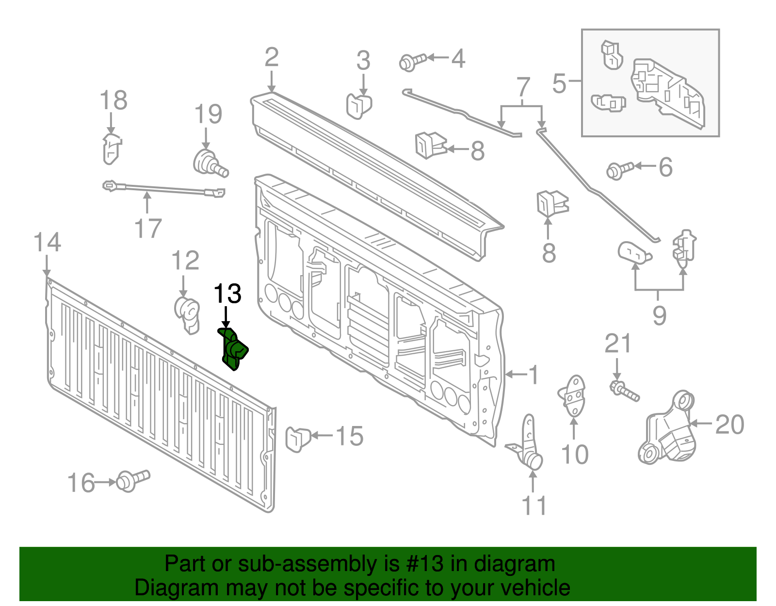 66101-04021 - Hinge & Bracket 2016-2023 Toyota Tacoma | Longo Toyota Parts
