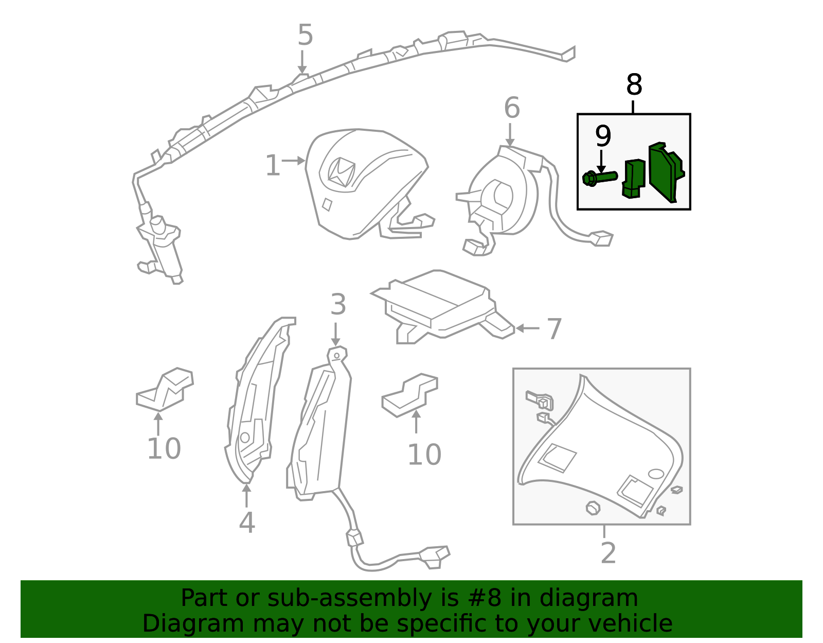77930-SNA-B42 - 2006-2011 Honda Civic - Sensor Assembly Front Crash ...