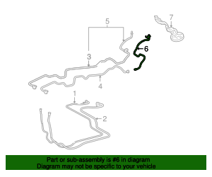 2008-2013 Toyota Highlander Rear AC Line 88712-48250 | OEM Parts Online