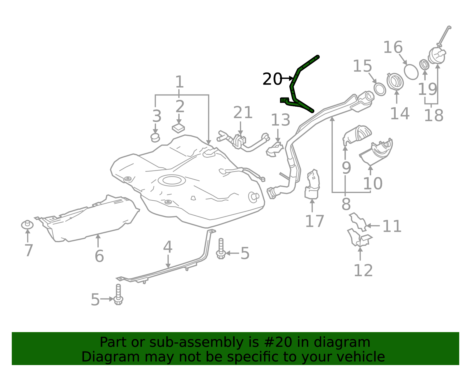 77226-06170 - High-Quality Fuel Tank Vent Hose for AutoNation Parts