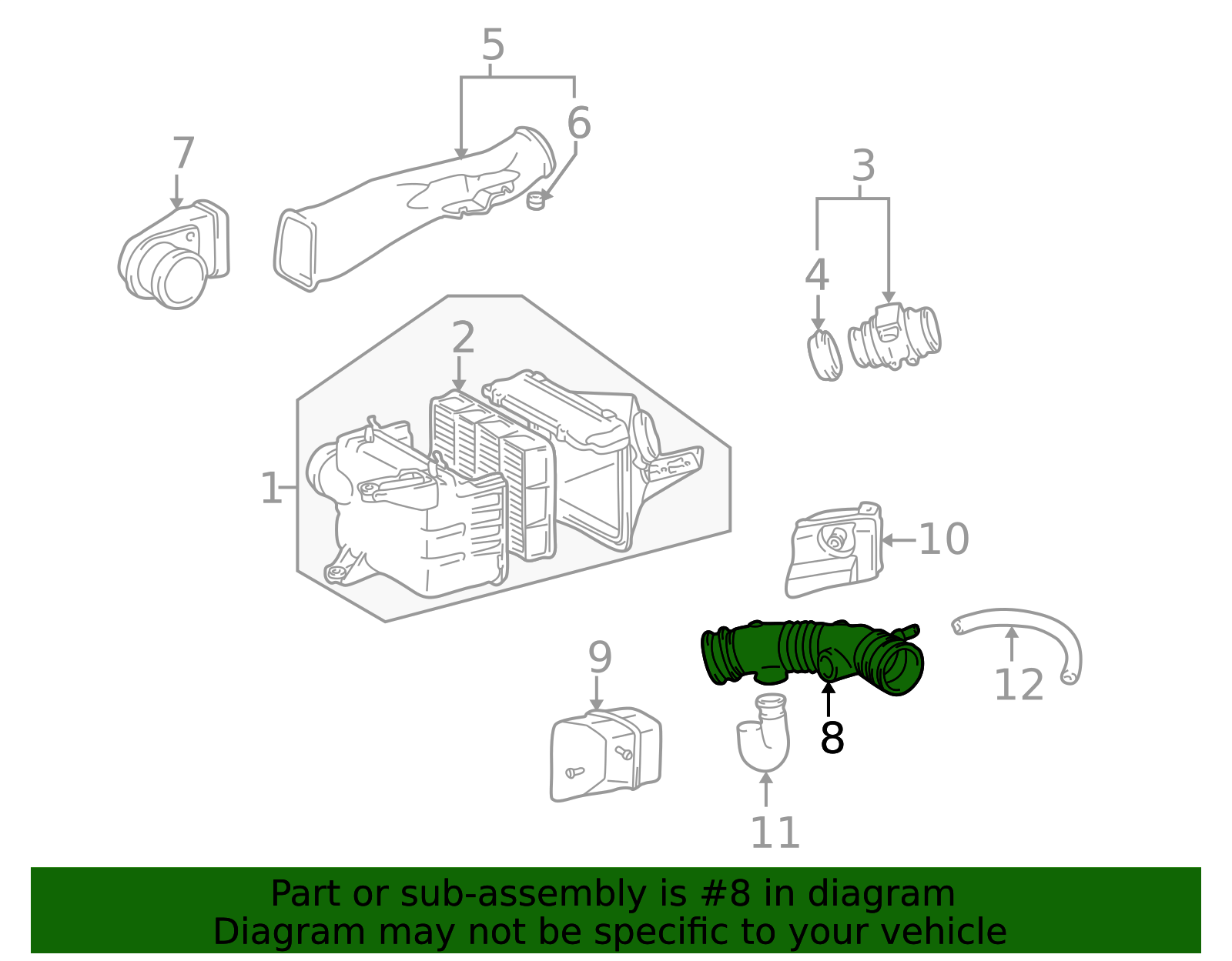 1996-1998 Toyota 4Runner Engine Air Intake Hose 1788162091 | Bam ...