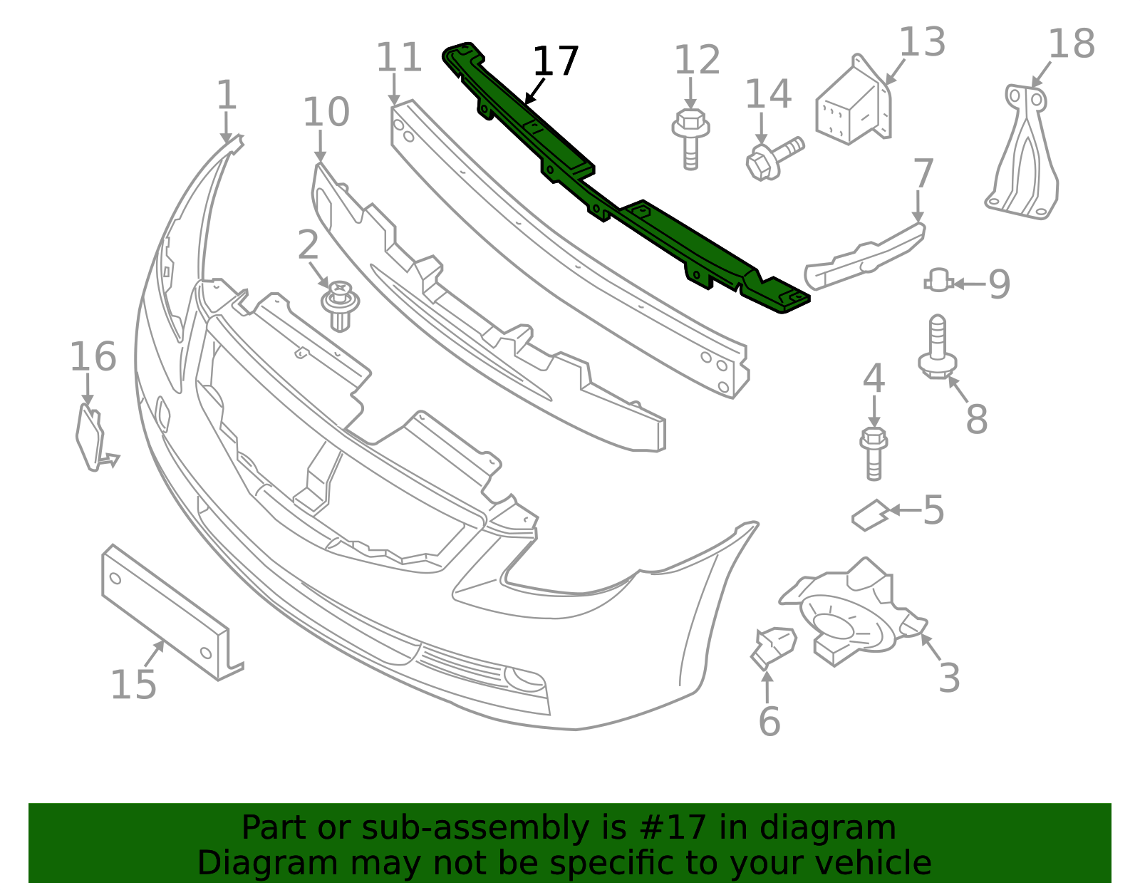 2009-2013 Nissan Altima Upper Retainer 62290-ZX00A | TascaParts.com