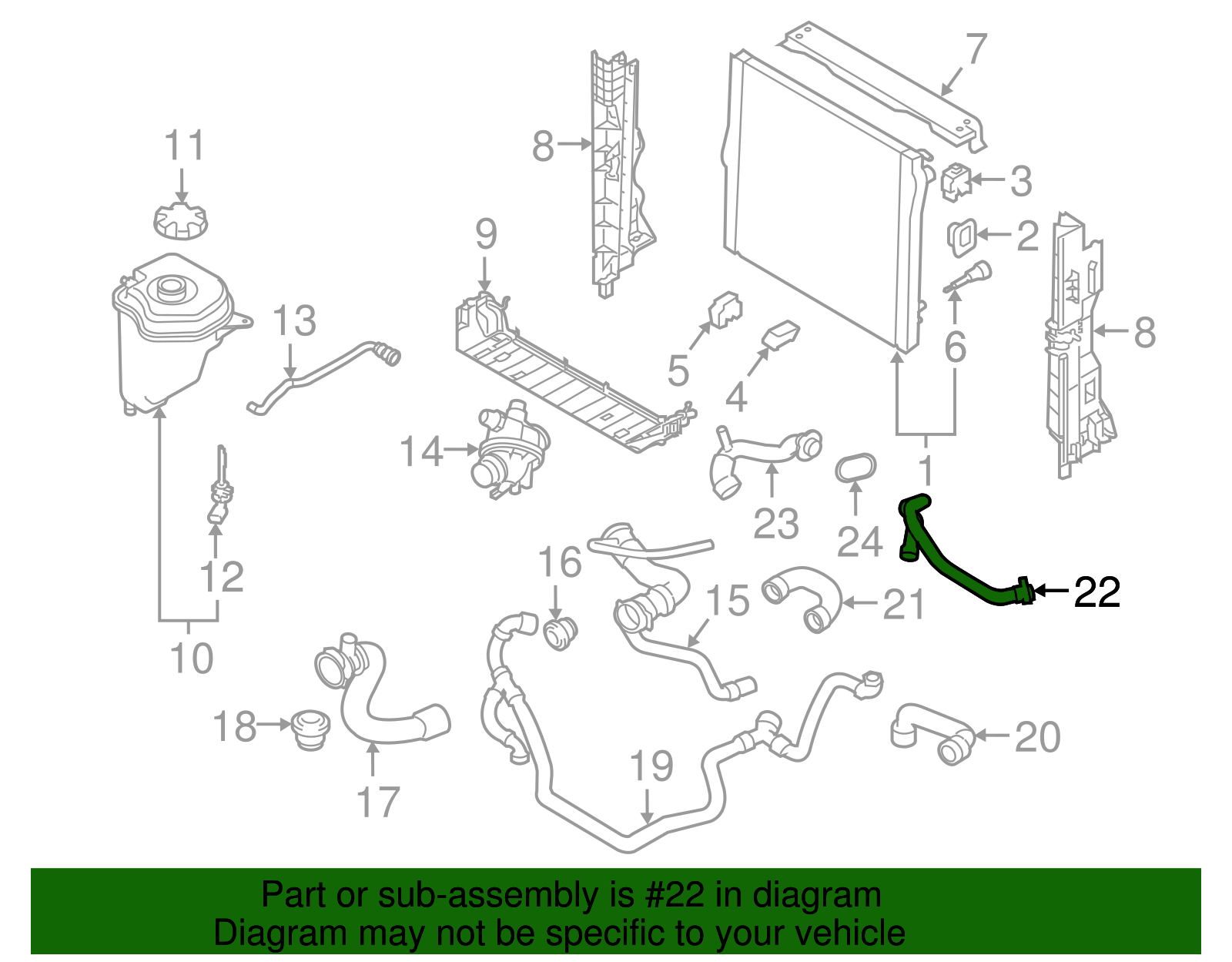 64216955922 - 2007-2019 BMW HVAC Heater Hose (64-21-6-955-922) | BMW of ...