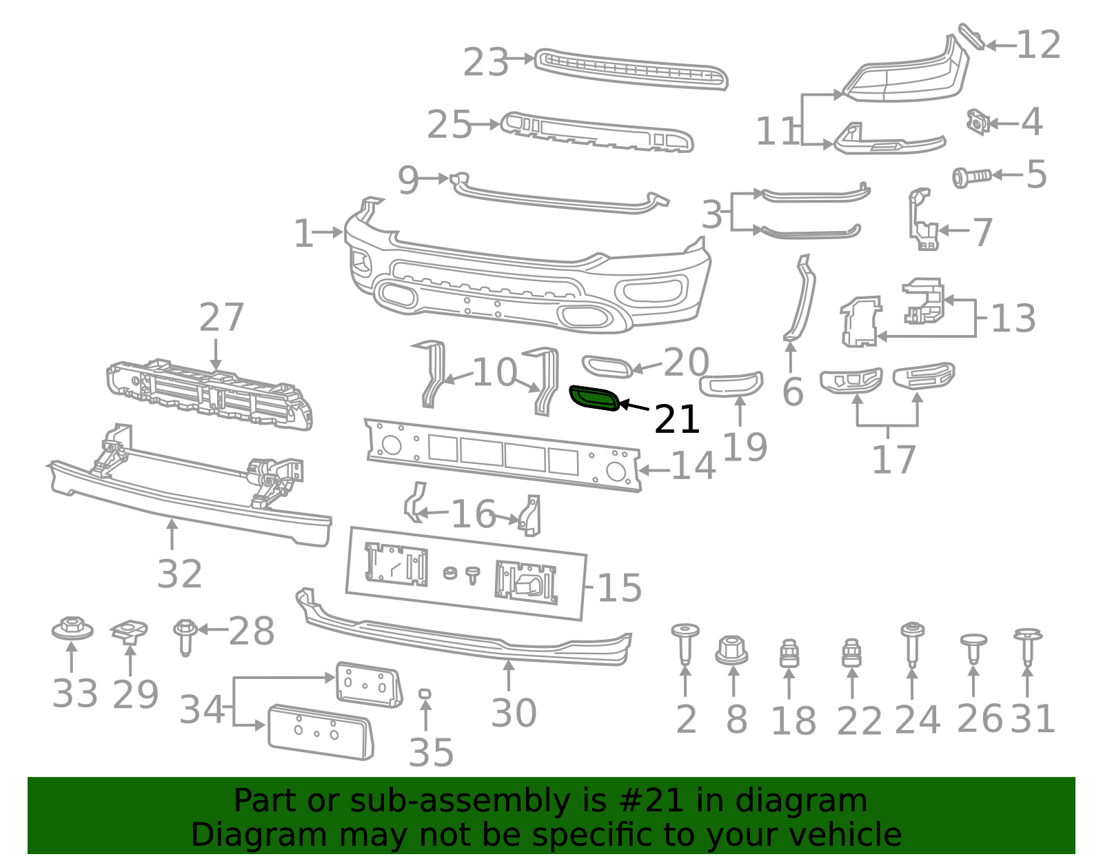 68274701AB - OEM Tow Hook Bezel Kit, Right And Left For 2019-2024 Ram ...