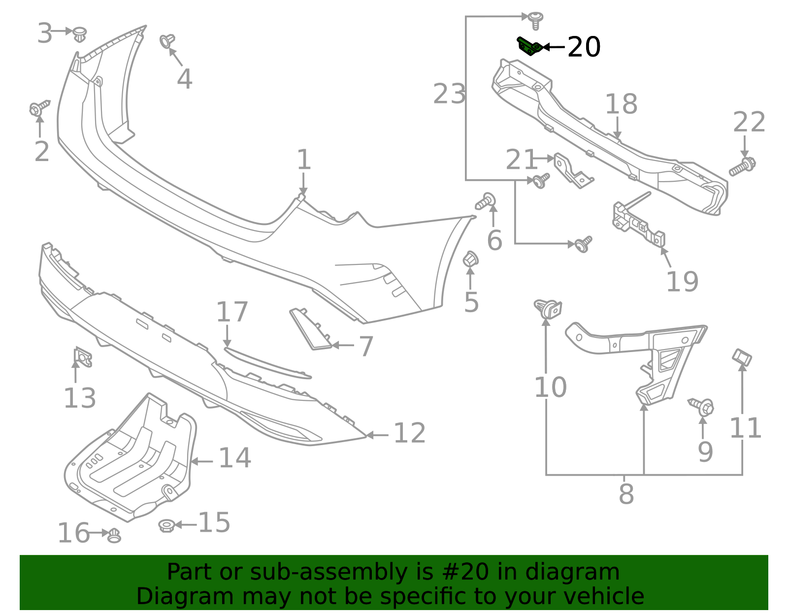 86633 L3000 - Impact Bar Upper Bracket 2021-2024 Kia K5 | Kia Cheap Parts