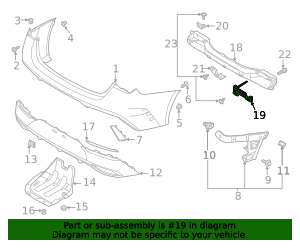 86641-L3000 - Impact Bar Stay 2021-2024 Kia K5 | Kia.Parts Store