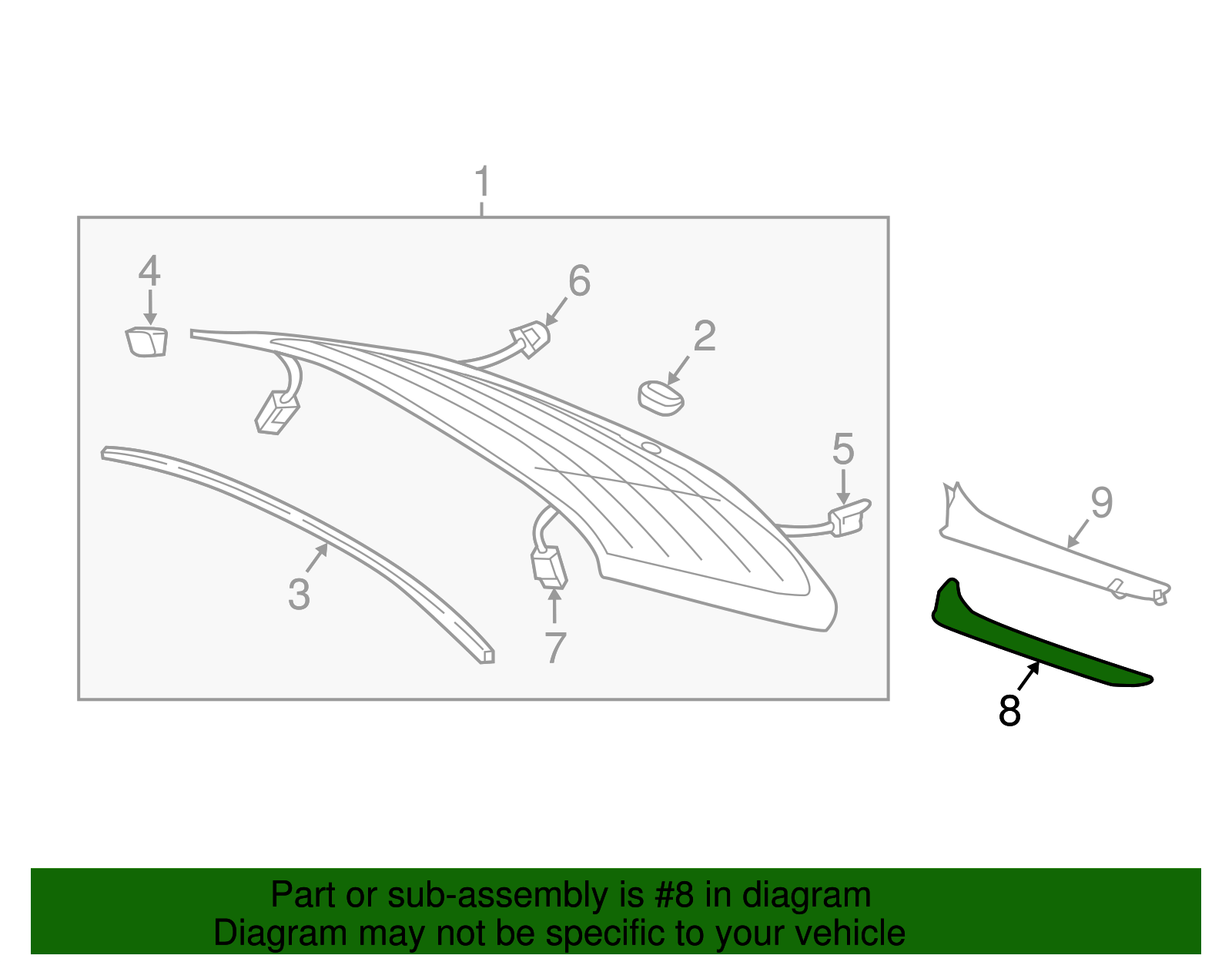 8W9-854-872-B-5FQ - Spoiler 2017-2025 Audi A4 allroad | Audi OEM Parts Guy