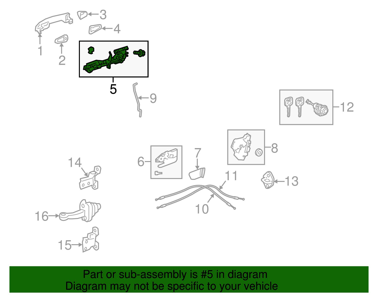 2013-2018 Toyota RAV4 Handle Base 69202-42040 | Toyota Parts Center