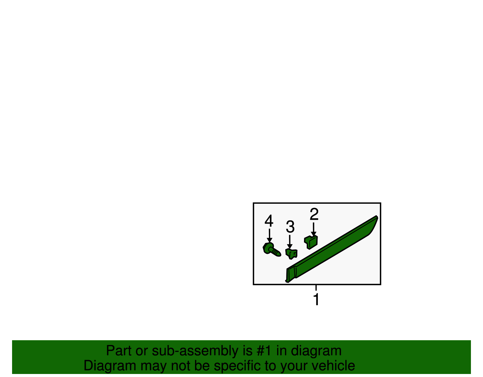 87741-25200-CA - Body Side Molding - 2000-2002 Hyundai Accent | World ...