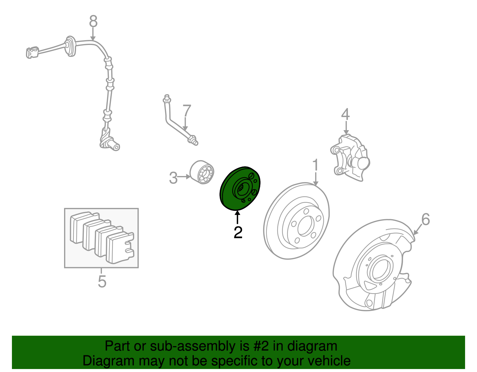 124-357-46-08 - Hub 1996-2002 Mercedes-Benz | Mercedes-Benz Premier Parts