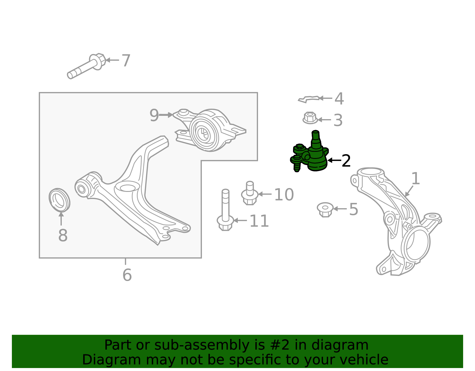 51220-TEA-T01 - Lower Ball Joint 2017-2021 Honda Civic | Honda Parts Online