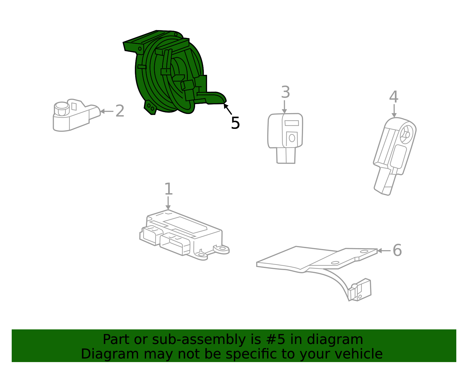 2020-2025 GM Clock Spring 39206932 | Courtesy Parts
