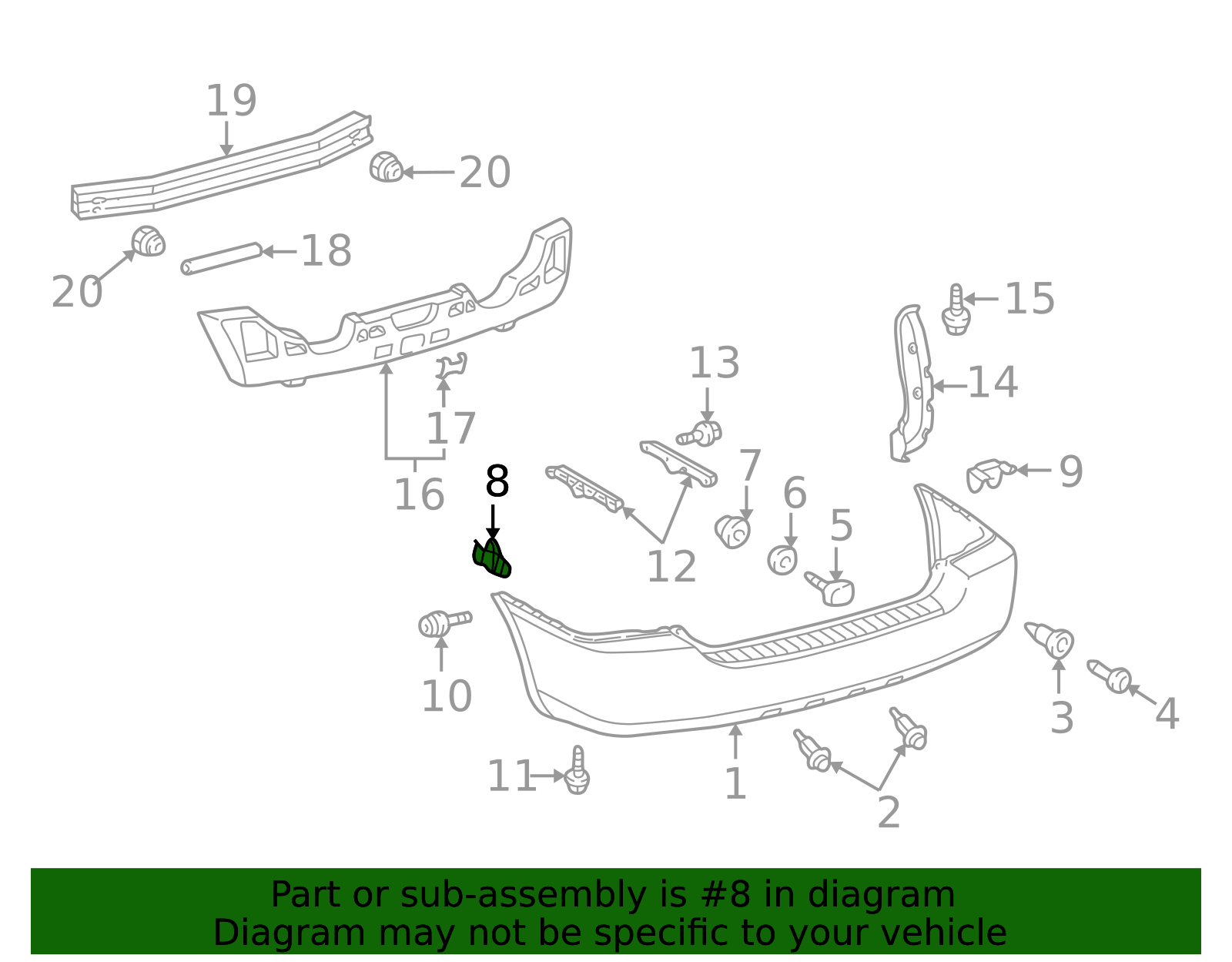 2001-2007 Toyota Highlander 2001-2007 Toyota Highlander - Side Bracket ...