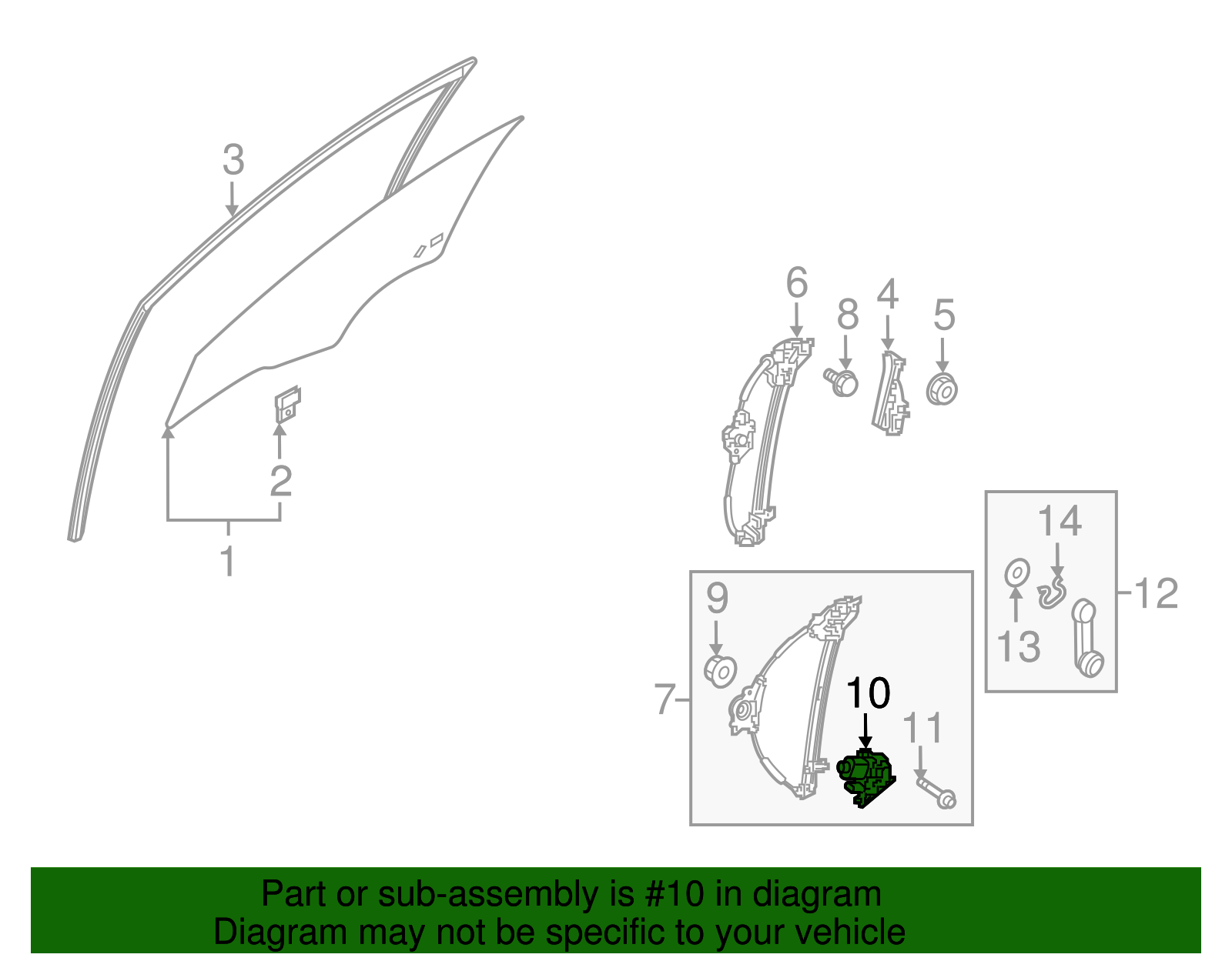 82450-H9000 - Window Motor 2018-2023 Kia Rio | Kia.Parts Store