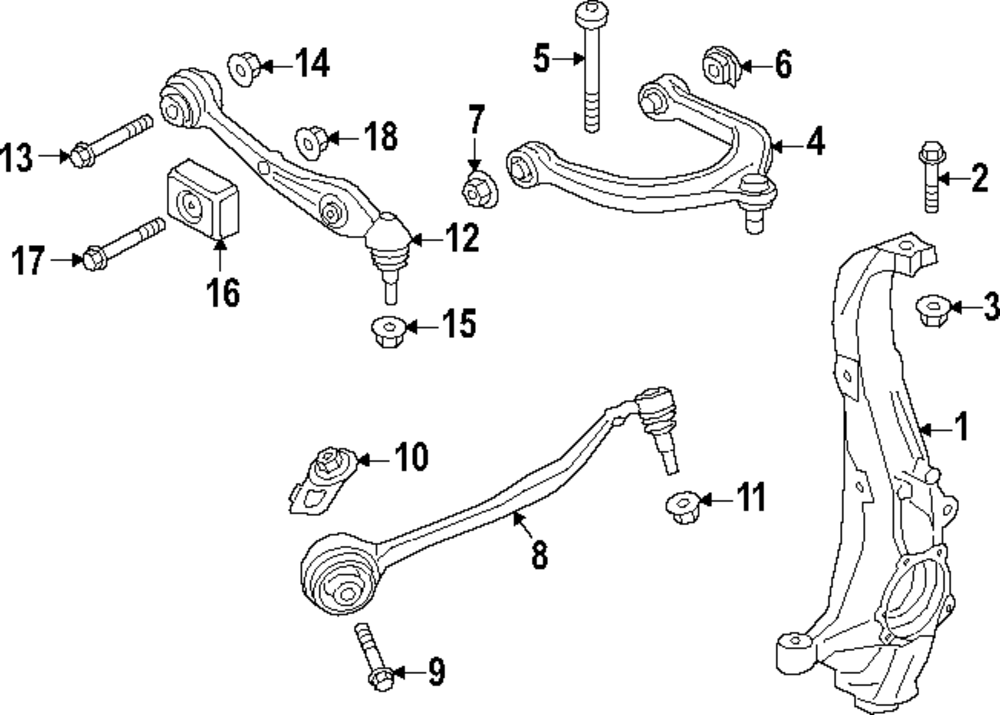 2023-2025 BMW XM | Lower Control Arm | 31-10-8-837-290 | BMW OEM Parts ...