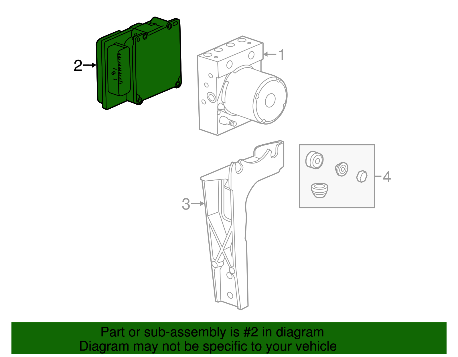 2018-2019 GM Electronic Brake Control Module with Bolts 84244644 ...