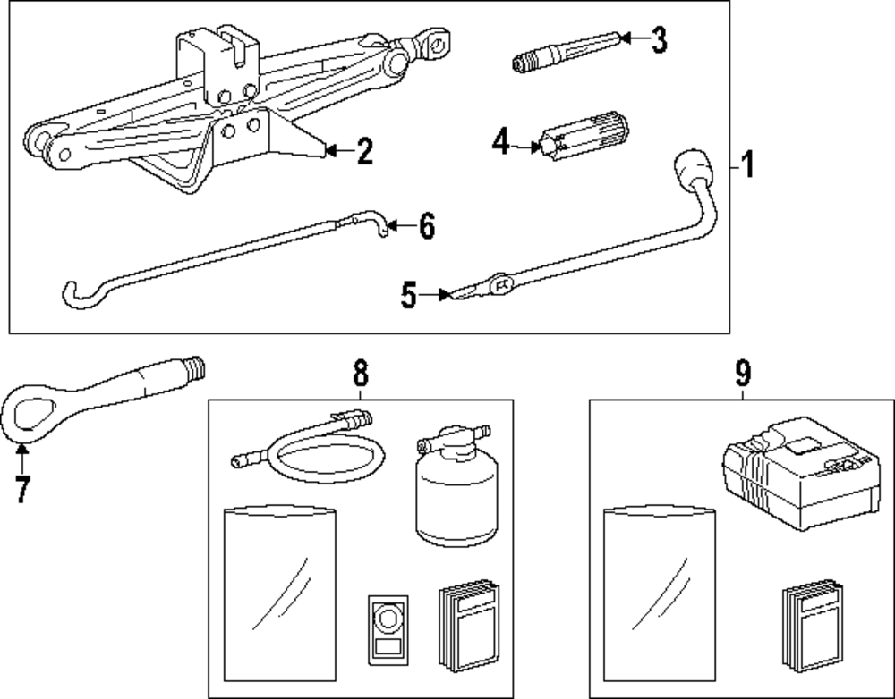 2023-2024 Subaru Solterra Jack And Tool Kit 0910542040 | Subaru Parts Store