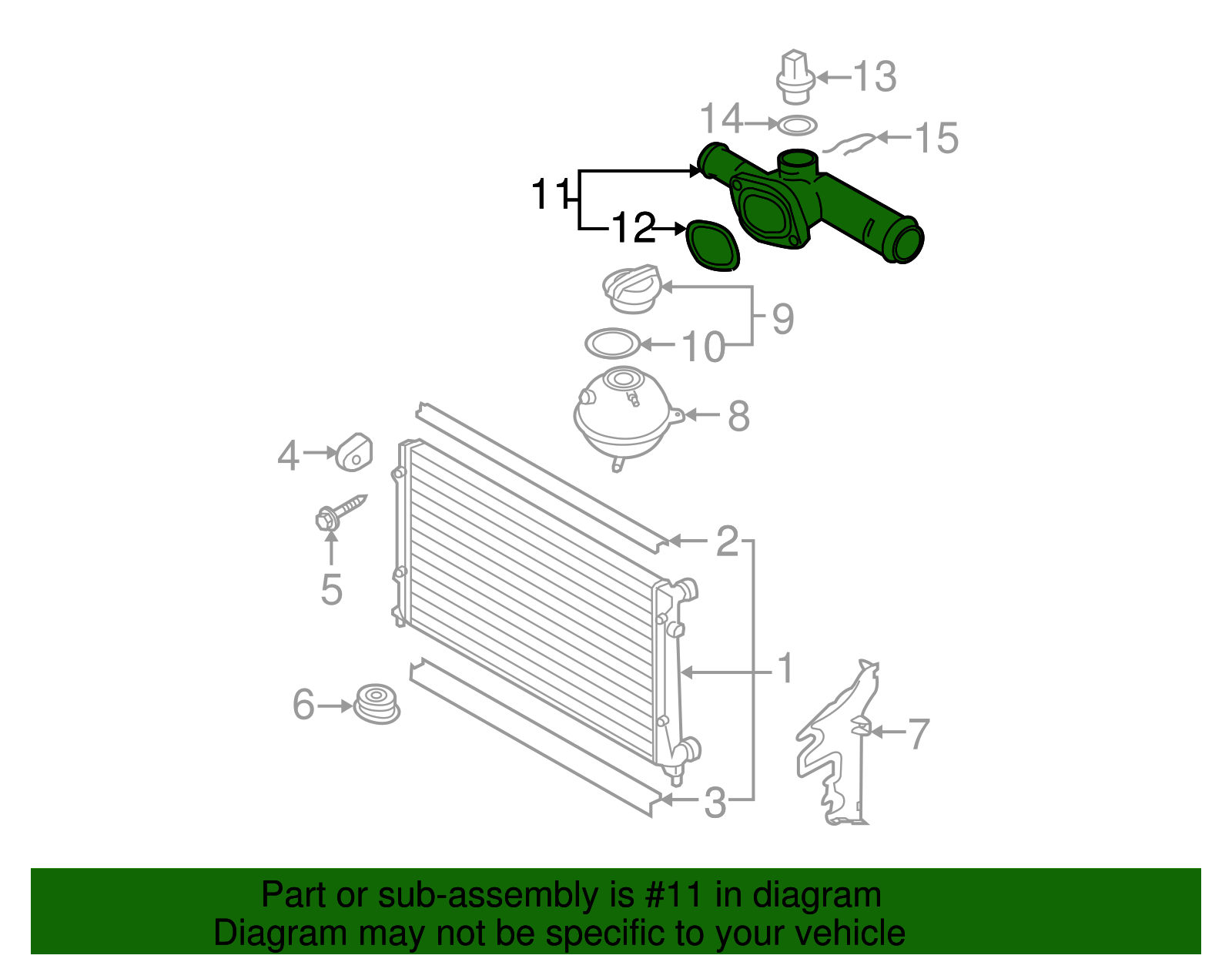 2009-2010 Volkswagen Jetta Flange 03L-121-132 | OEM Parts Online