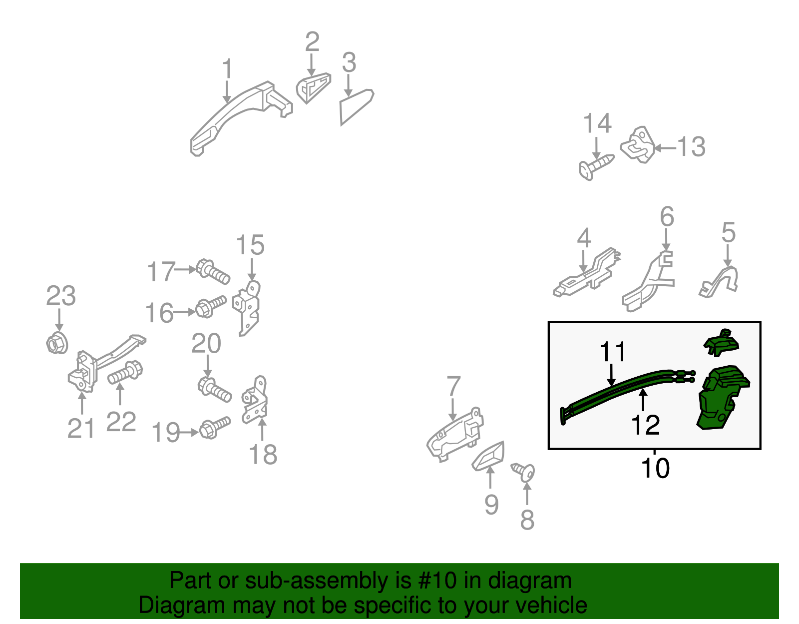 2011-2016 Kia Sportage Lock Assembly 81420-3W000 | OEM Parts Online