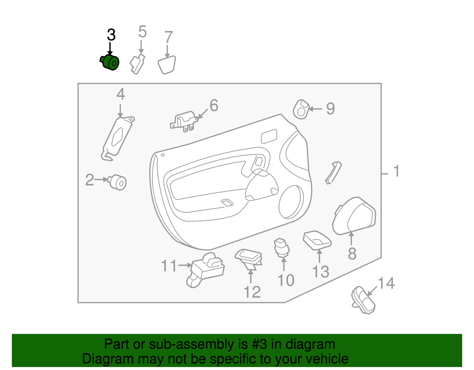 2002-2019 GM Door Trim Panel Lower Retainer 11519031 | OEM GM Parts