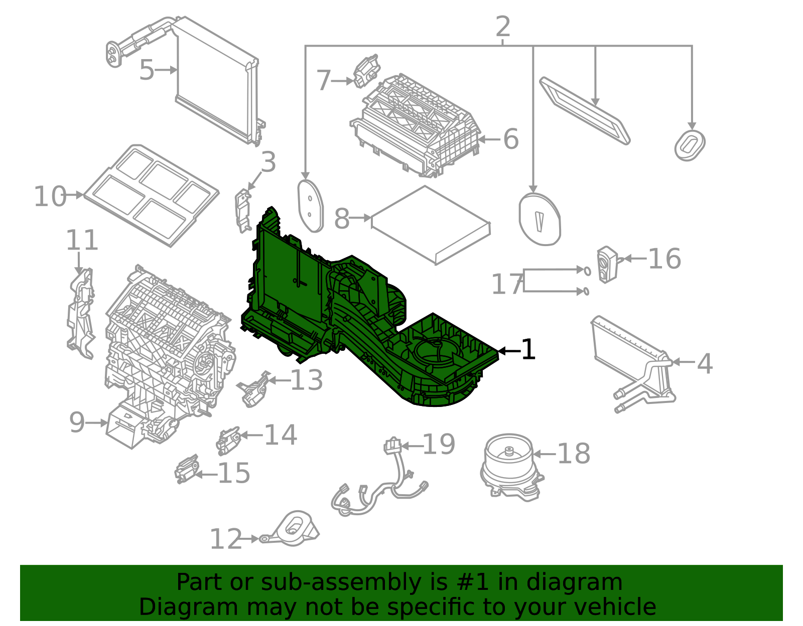 2020-2025 Lincoln Aviator Evaporator Case L1MZ-19930-A | QuirkParts
