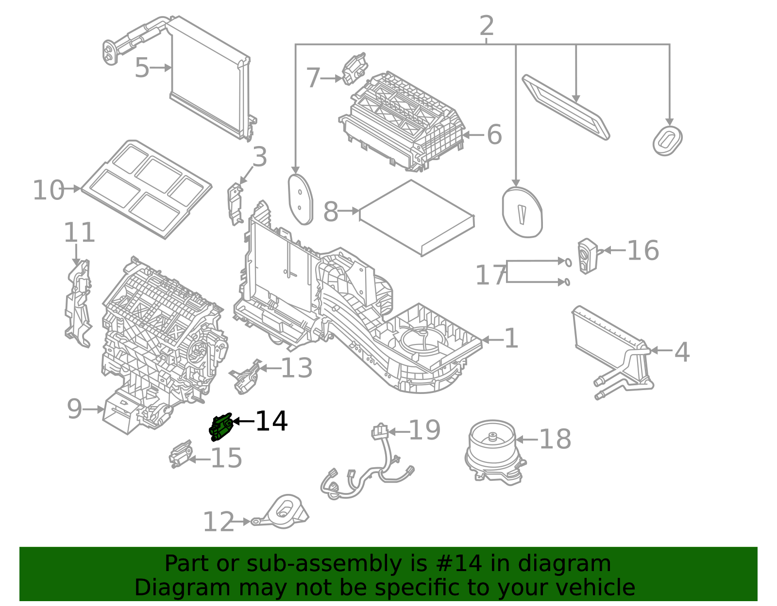 Genuine OEM Ford Part - Motorcraft™ HVAC Air Inlet Door Actuator YH ...
