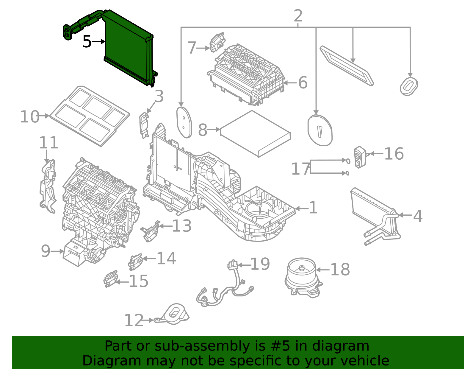 2020-2025 Ford A/C Evaporator Core L1MZ-19860-B | TascaParts.com
