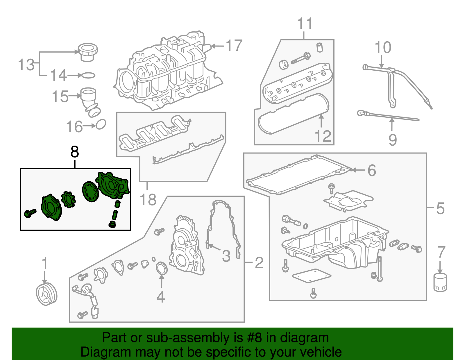2007-2017 GM Oil Pump 12710304 | GM Parts Center