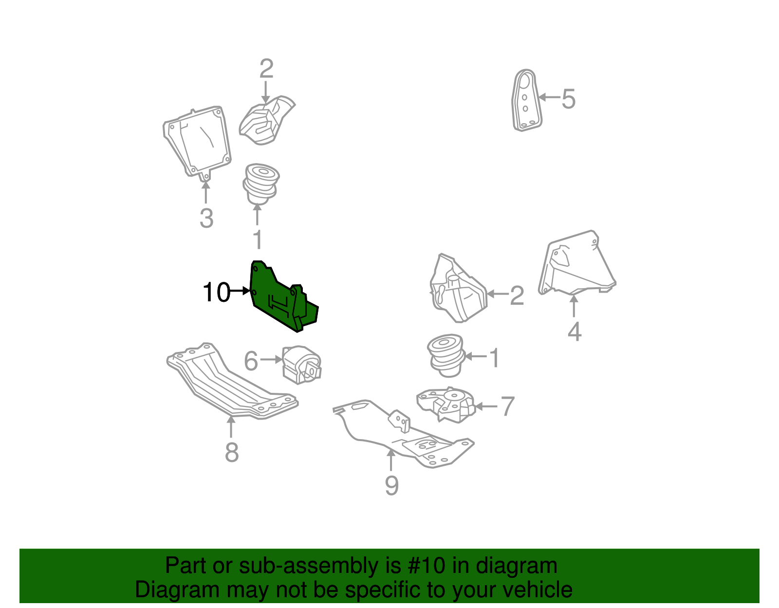 211-242-03-40 - Rear Bracket 2003-2020 Mercedes-Benz | Mercedes-Benz ...