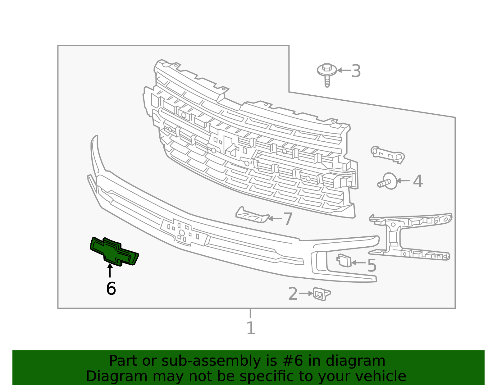 2022-2025 Chevrolet Nameplate 84865798 | Capital Chevy Parts