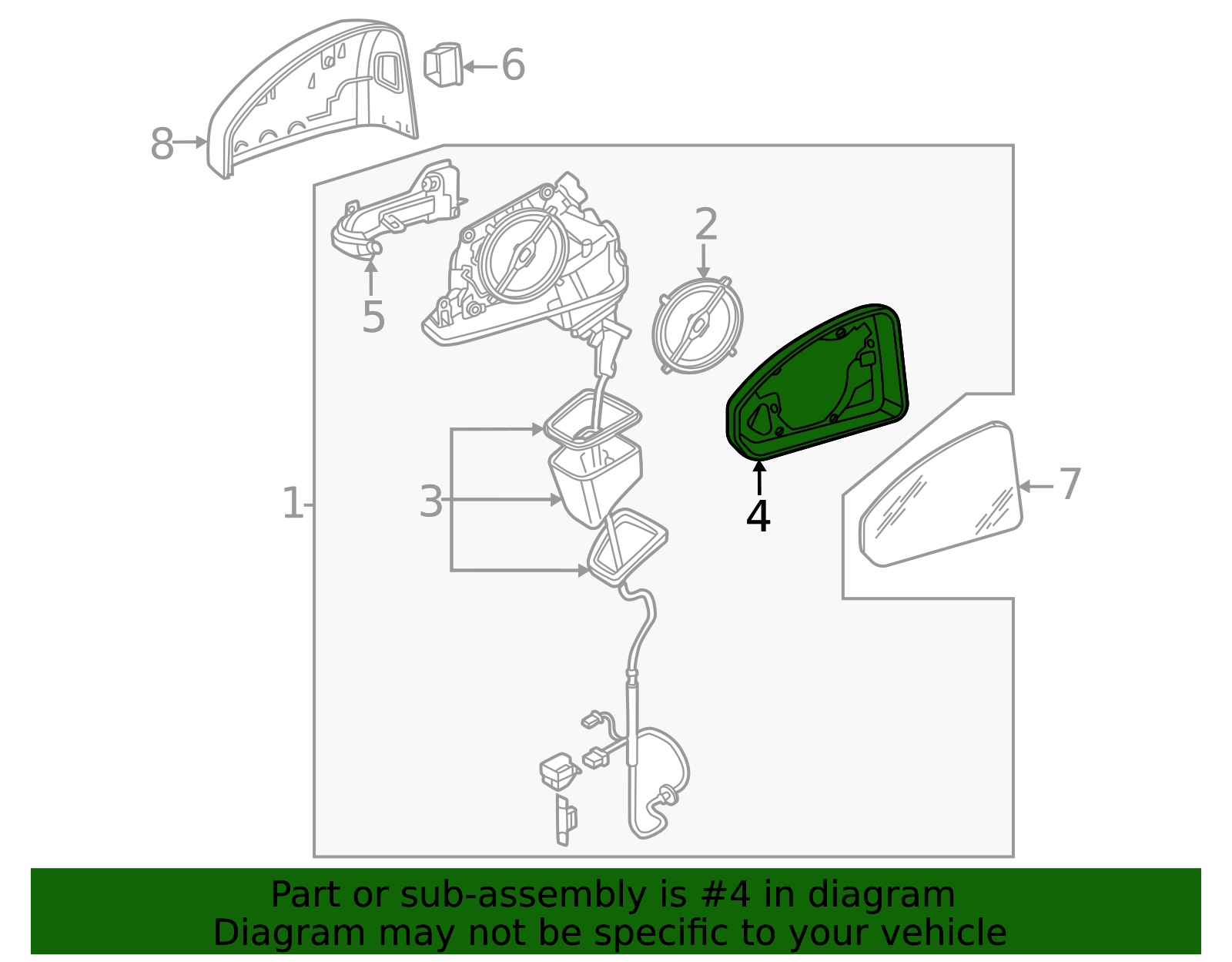 8Y1-857-239-9B9 - High-Quality Door Mirror Housing for 2022-2026 Audi ...