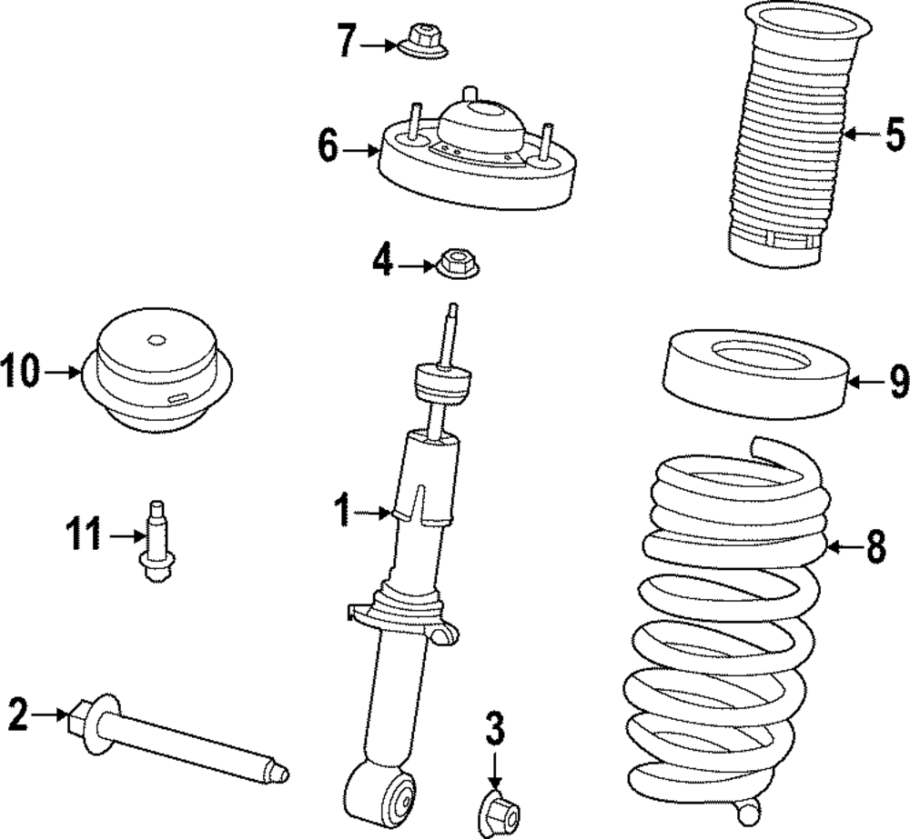 NL3Z-18125-B - 2022-2024 Ford F-150 Lightning - Suspension Shock ...