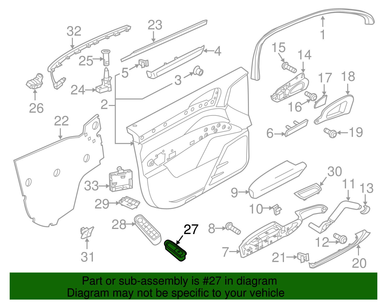 2010-2025 Porsche Window Switch 958-959-855-DML | OEM Parts Online