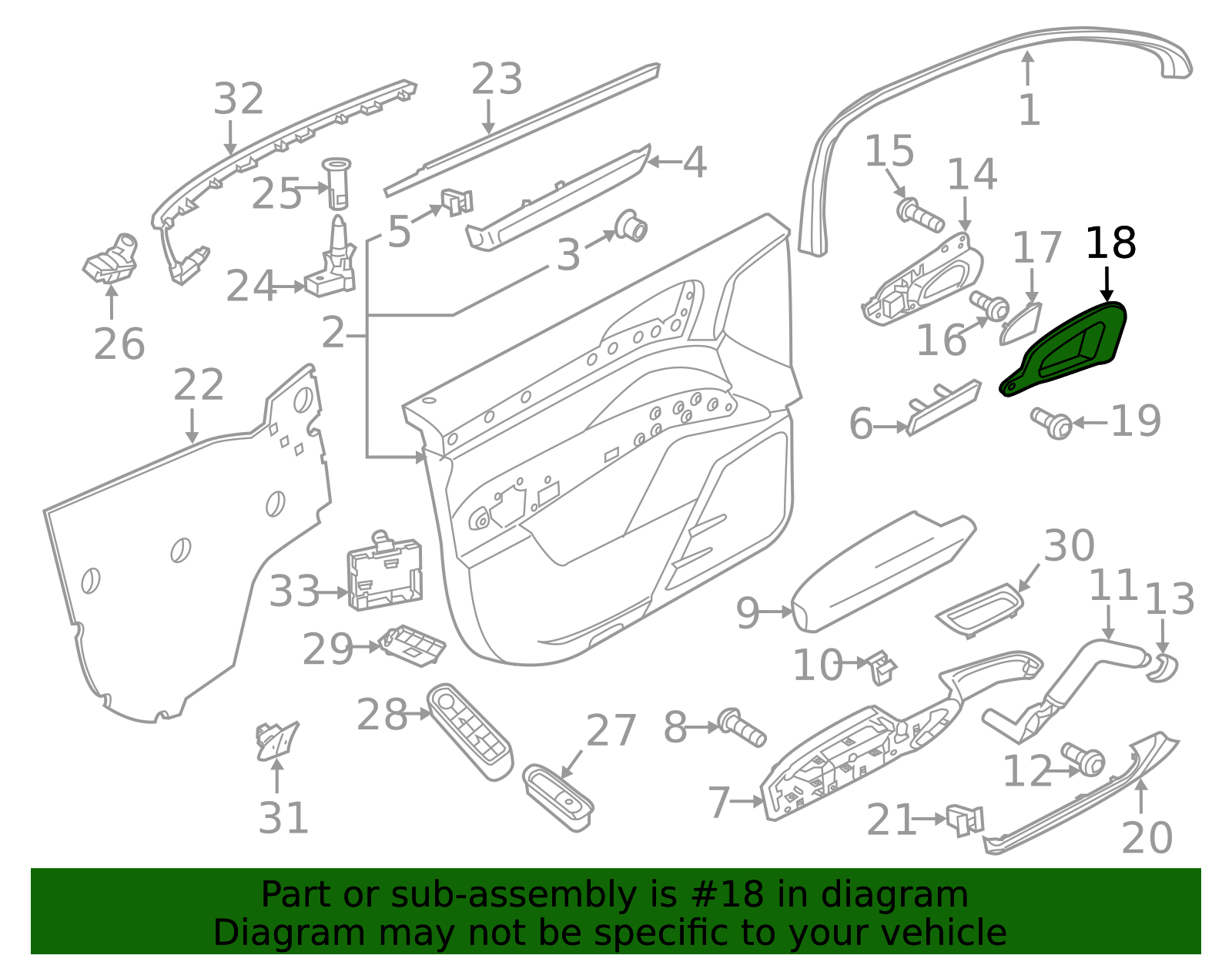 958-555-247-01-5Q0 - High-Quality Interior Door Handle Trim for 2011 ...