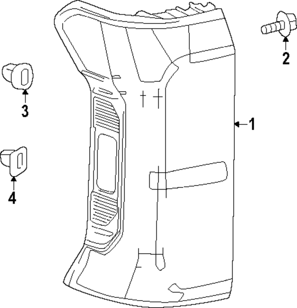 2024-2025 Toyota Tacoma Rear Lamp Assembly - PASSENGER SIDE 81550-AK040 ...