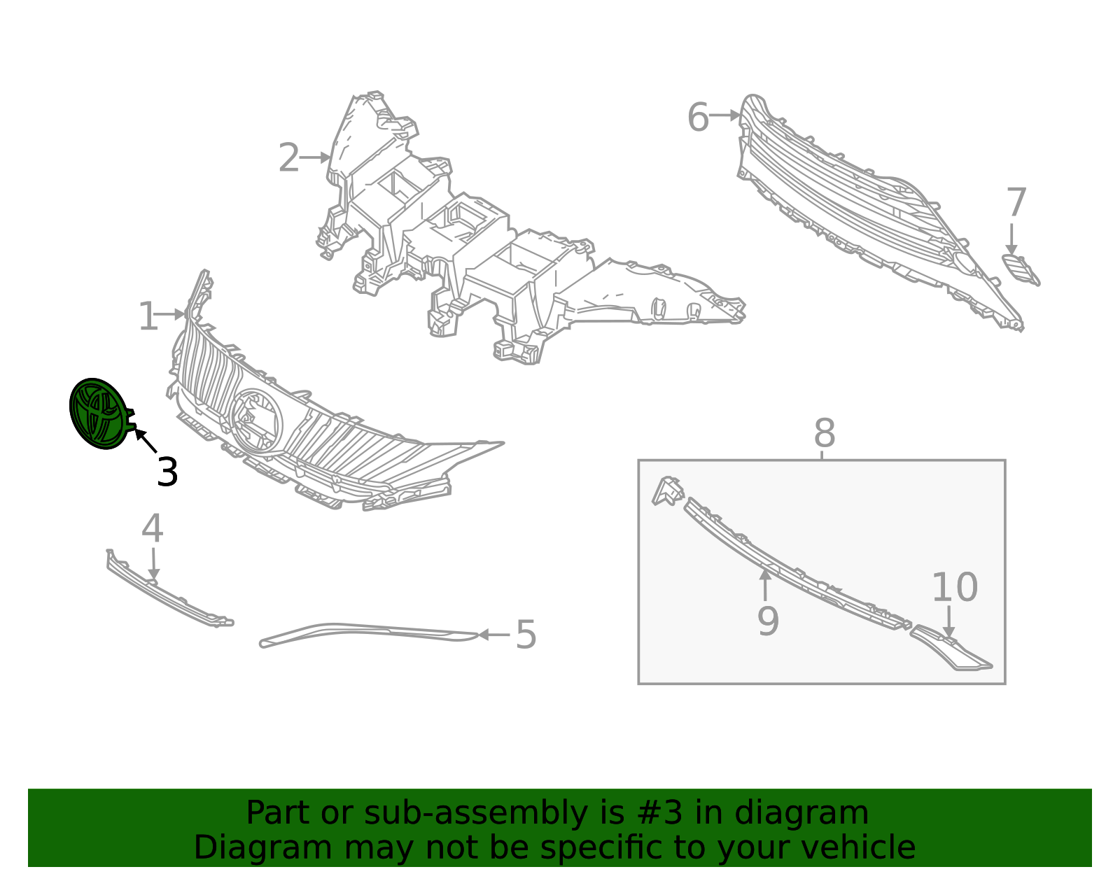 2020-2024 Toyota Emblem 90975-02136 | Toyota Parts Center