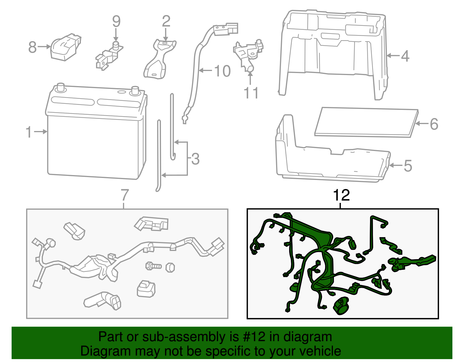 32200-TS8-A42 - Engine Harness 2014 Honda Civic | Honda Parts Online