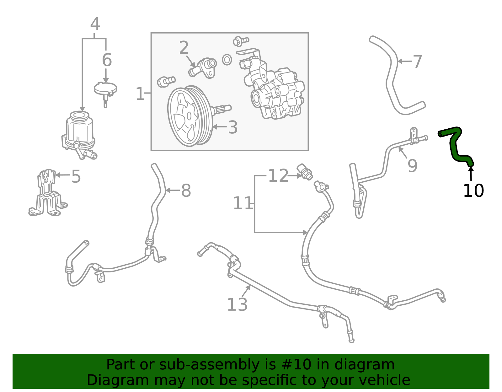 2010-2023 Lexus GX460 Return Hose 44412-35370 | OEM Parts Online
