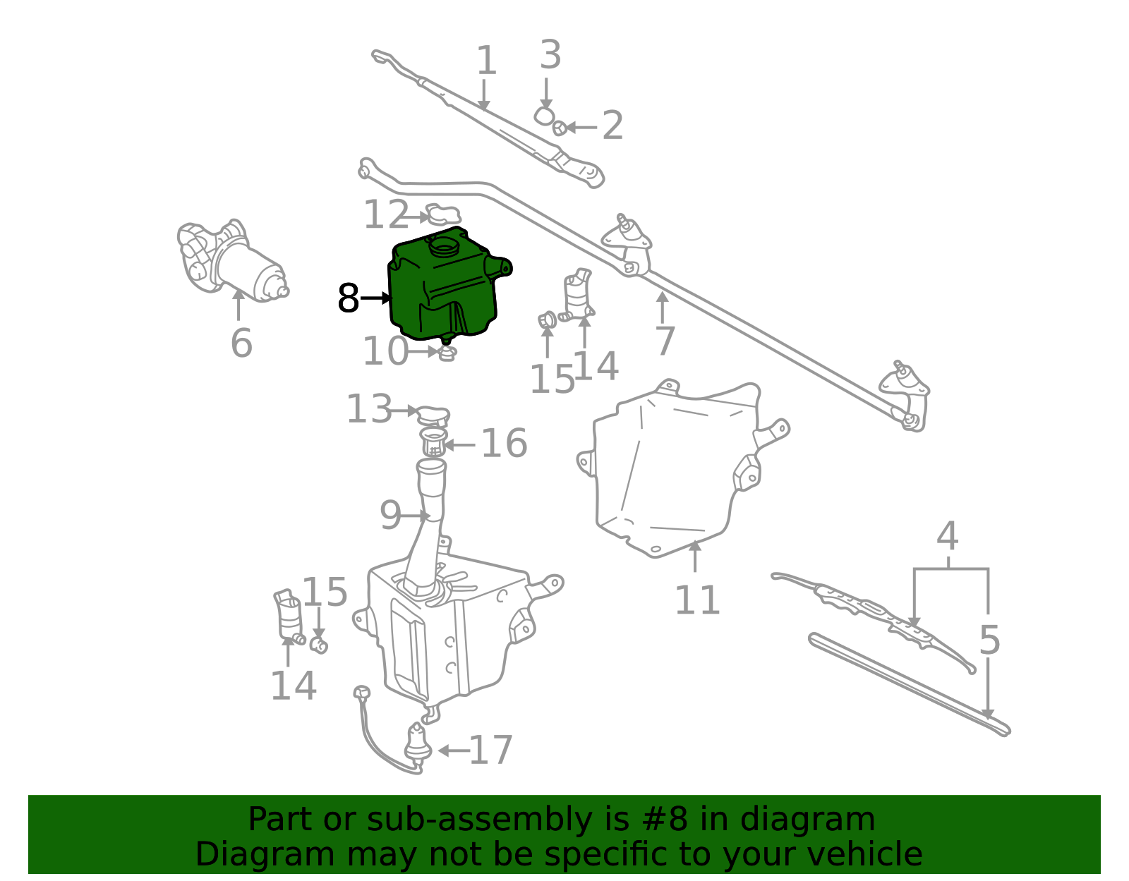 85315-04050 - High-Quality Washer Fluid Reservoir for AutoNation Parts