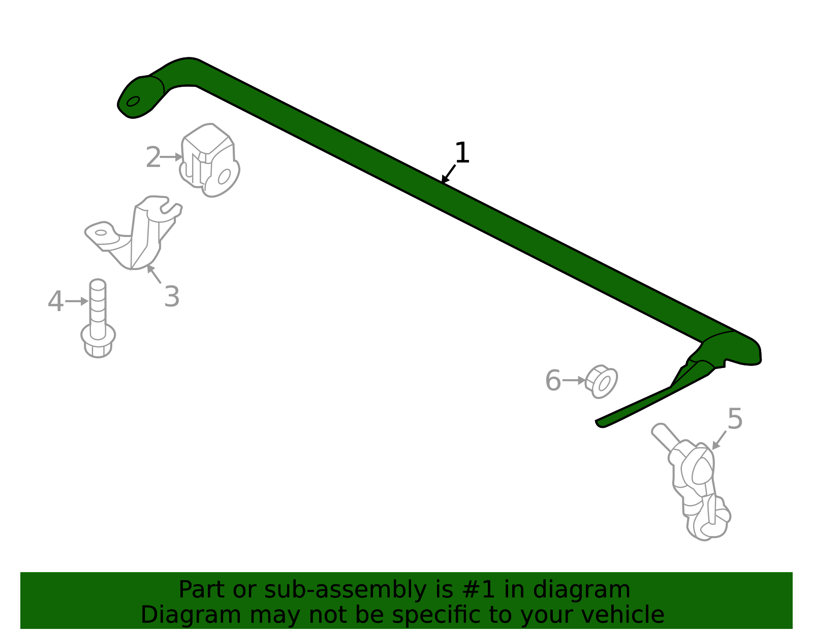 2016-2023 Nissan Stabilizer Bar 56230-4RA0B | QuirkParts