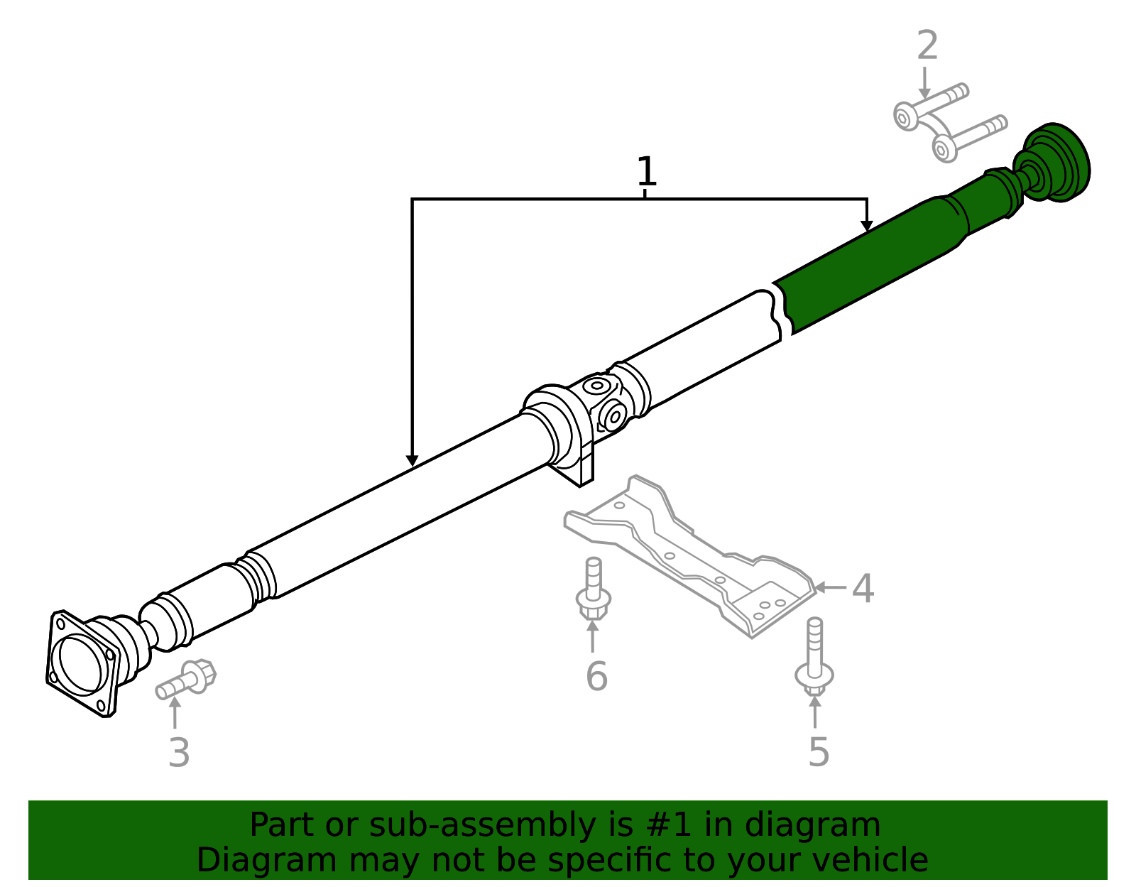 FB5Z-4R602-A - Drive Shaft - 2016-2019 Ford Explorer | Lasco Auto Parts
