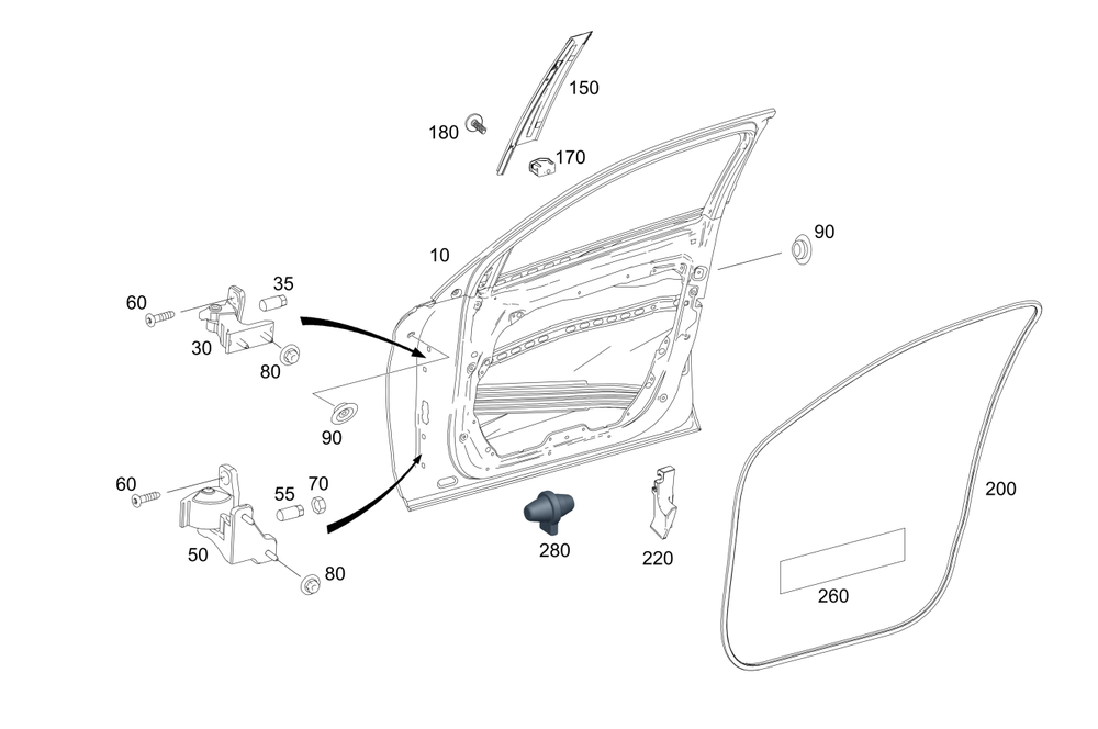 253-690-11-00 - Door Applique - 2017-2020 Mercedes-Benz | Buy Mercedes ...