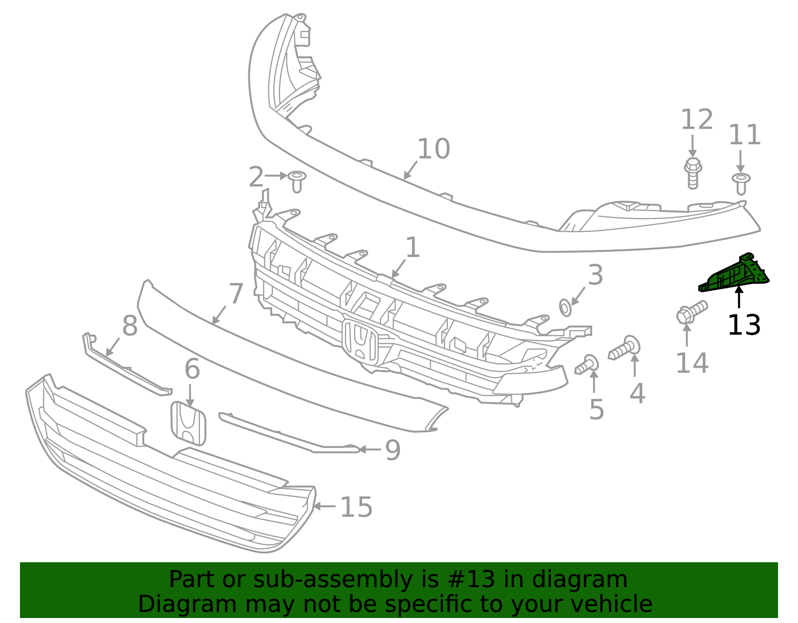 2019-2022 Honda Insight Spacer 71166-TXM-A00 | Honda Factory Parts